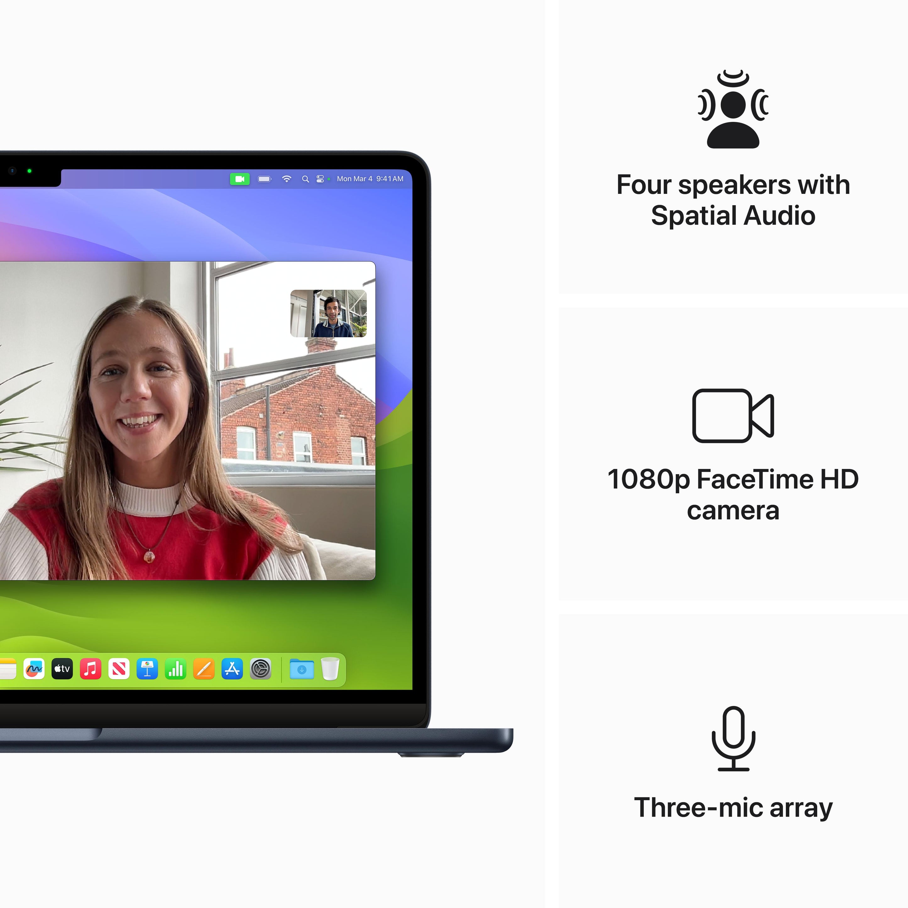 13-inch MacBook Air: Apple M3 chip with 8‑core CPU and 8‑core GPU, 256 ...