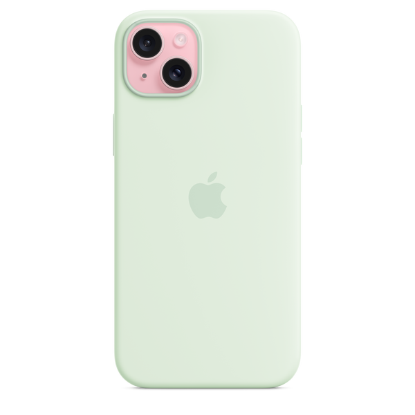 iPhone 15 Plus Silicone Case with MagSafe - Soft Mint – Machines