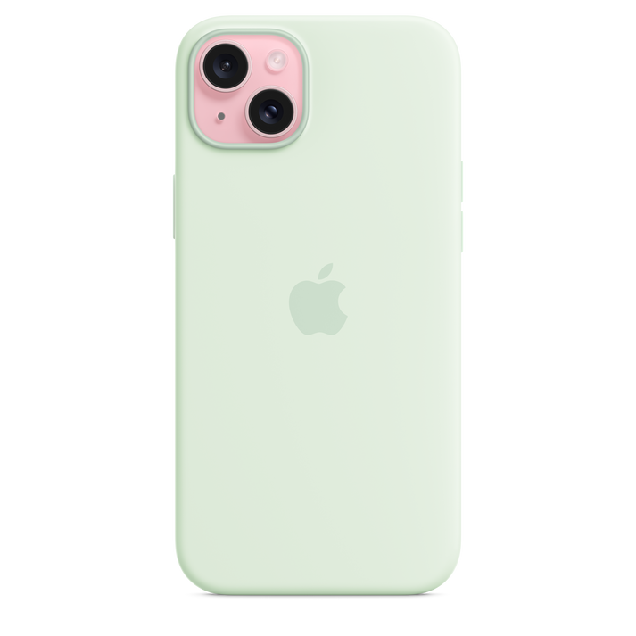 iPhone 15 Plus Silicone Case with MagSafe - Soft Mint – Machines