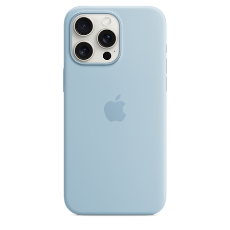 iPhone 15 Pro Max Silicone Case with MagSafe - Light Blue – Machines