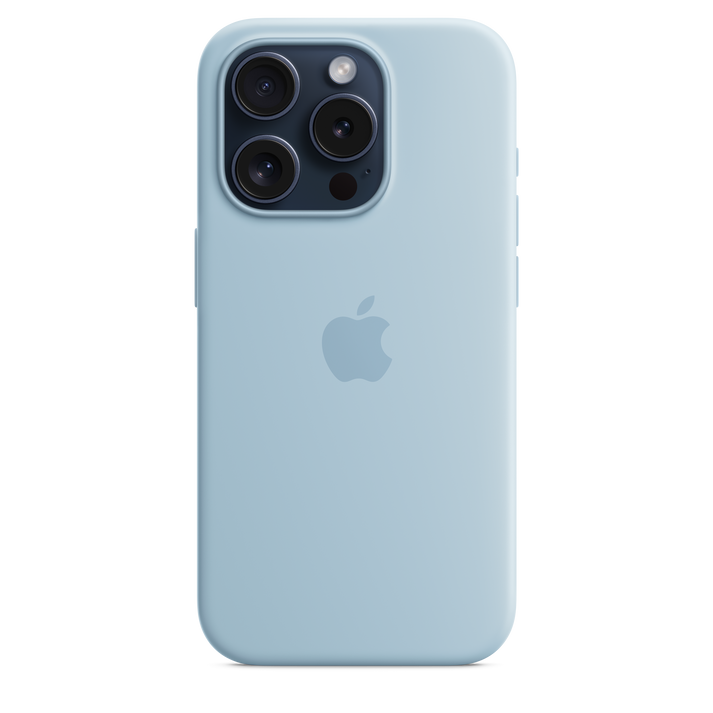 iPhone 15 Pro Silicone Case with MagSafe - Light Blue – Machines