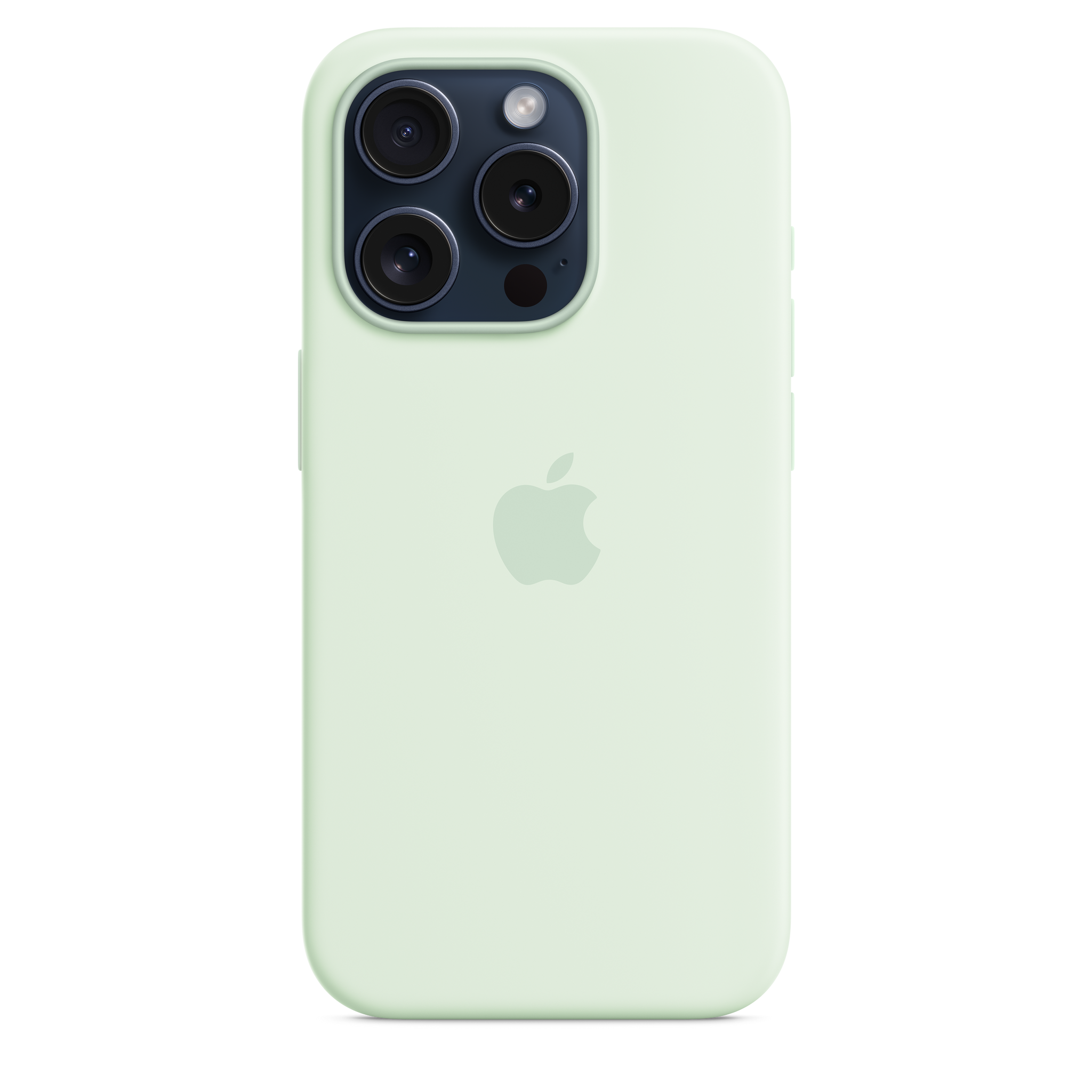 iPhone 15 Pro Silicone Case with MagSafe - Soft Mint – Machines