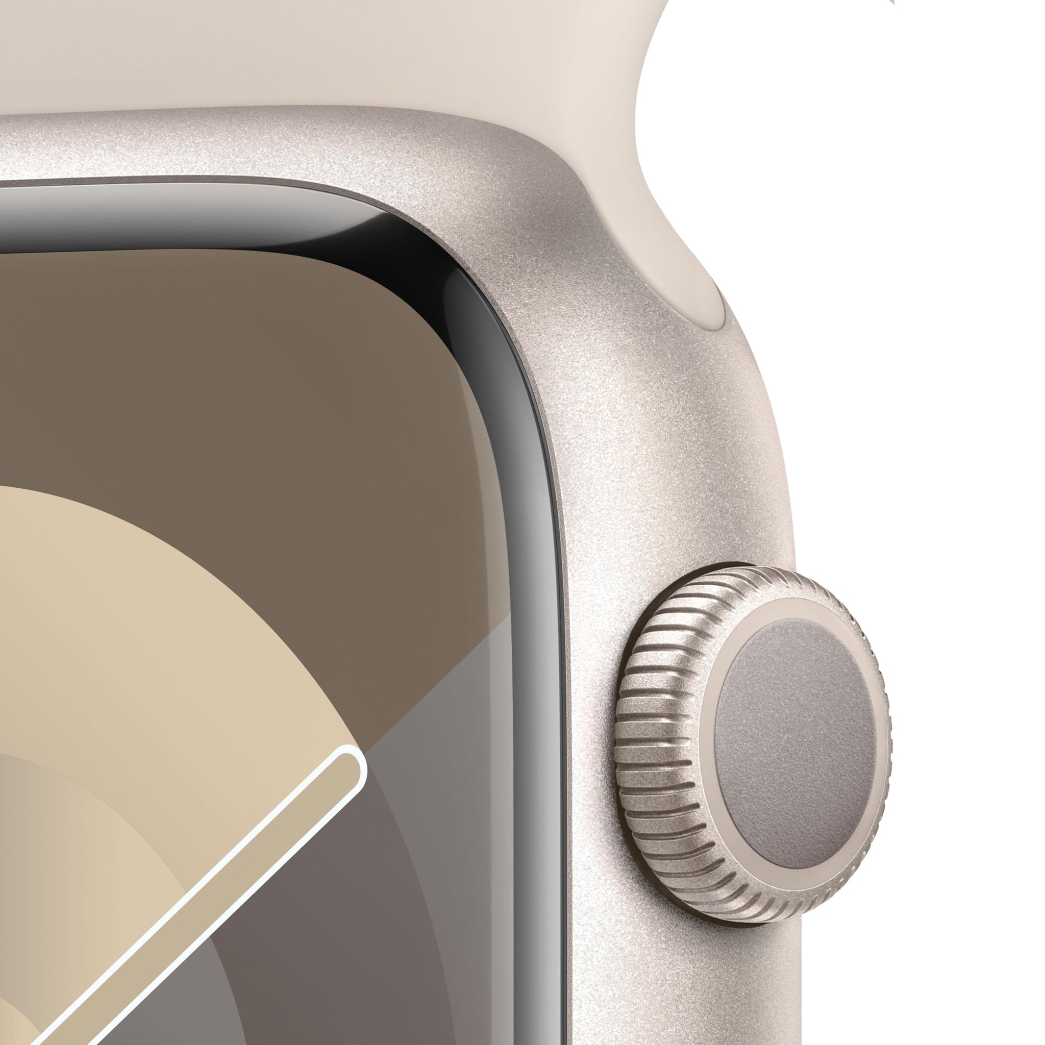 Apple Watch Series 9 GPS 45mm Starlight Aluminium Case with Starlight ...