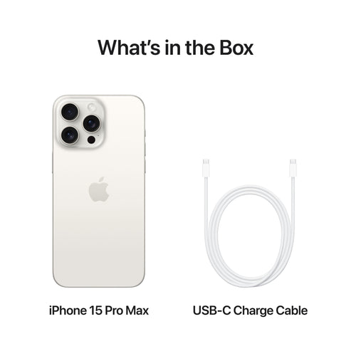 iPhone 15 Pro Max 256GB White Titanium – Machines