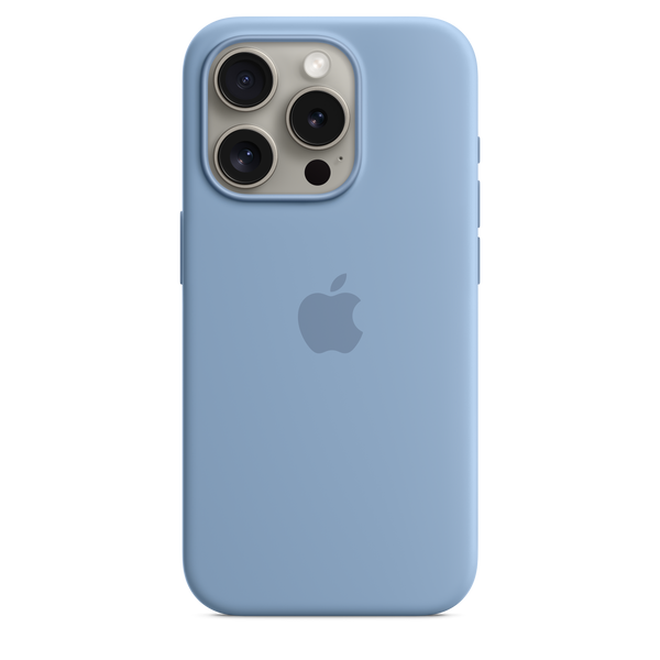 iPhone 15 Pro Silicone Case with MagSafe - Winter Blue – Machines